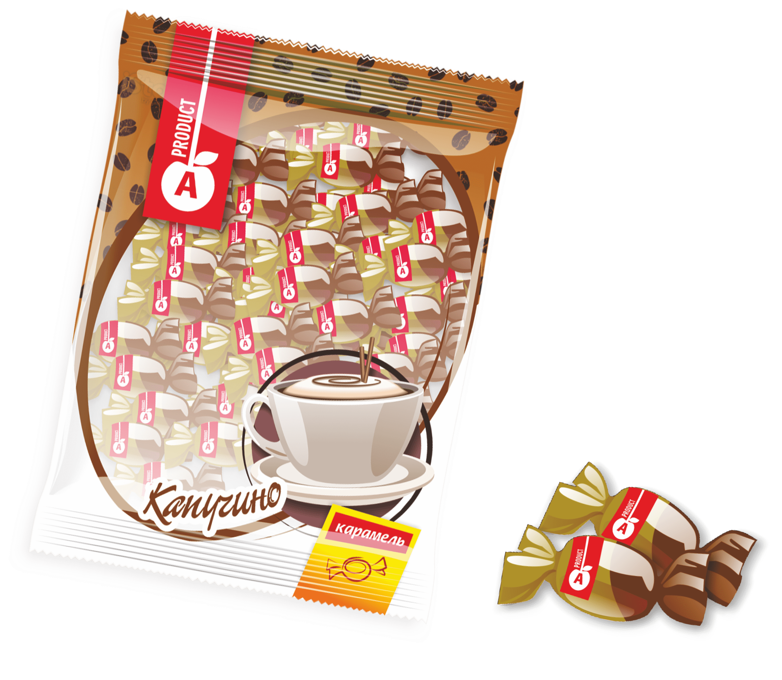 Карамель Product A молочная Капучино 1 кг